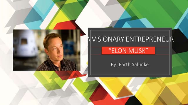 Elon Musk PPT | PPTX