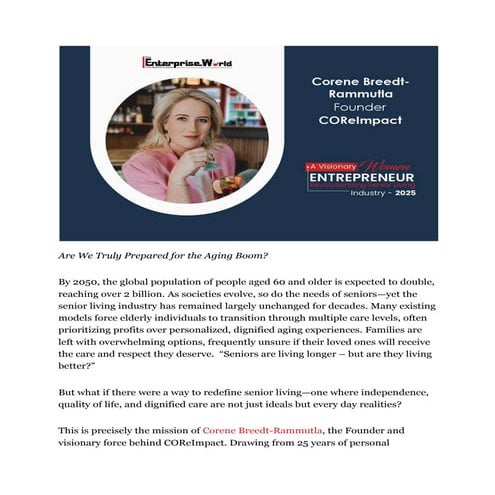 A Visionary Force_ How Corene Breedt-Rammutla is Revolutionizing Senior ...