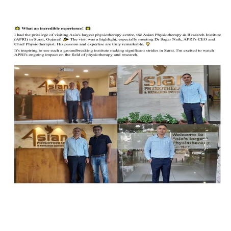 A Visit to Asia's Biggest Physiotherapy Center at Surat,Gujarat,India | PDF