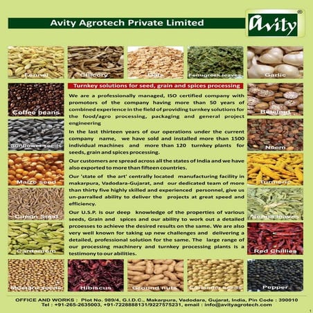 Avity complete company profile and product range | PDF