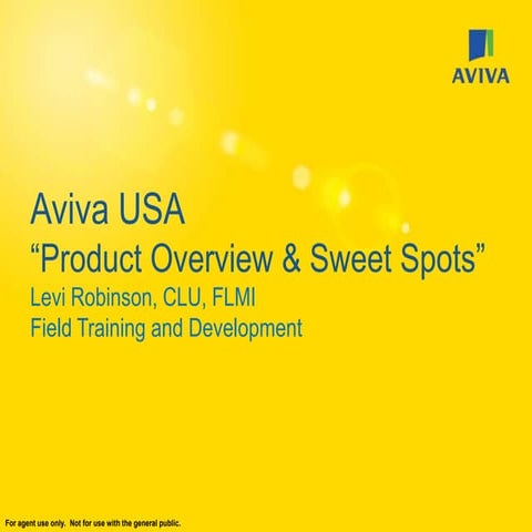 AVIVA IUL Presentation | PPTX