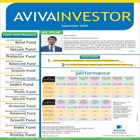 Aviva Investor Sep09 | PDF | Agriculture | Industries