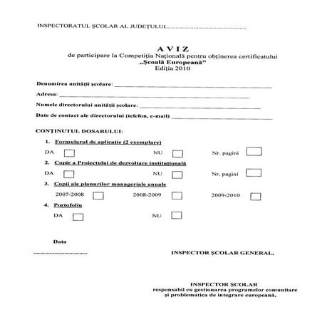Aviz al isj ismb model | PDF