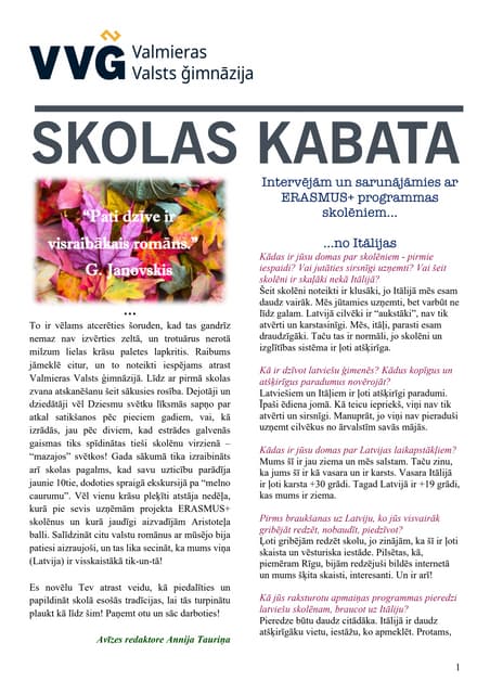 Skolas kabata 2022 septembris | PDF