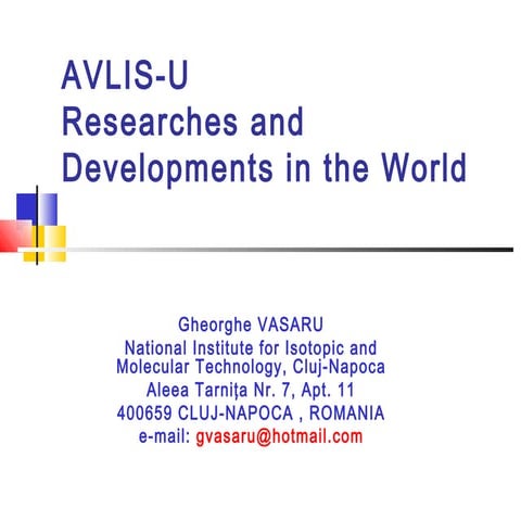 Avlis u | PPT