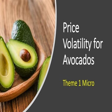 Avocado Prices - Supply and Demand in Action | PPTX
