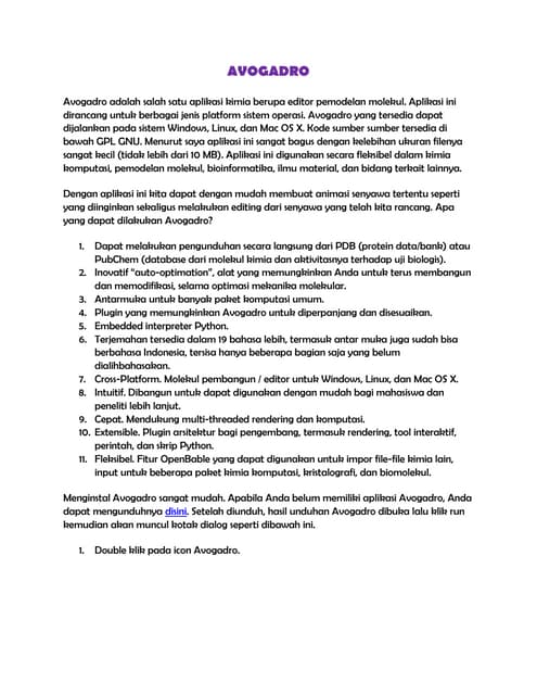 Avogadro | PDF