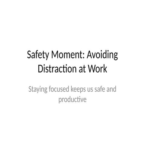 Safety Awareness - Eyes On the Path.pptx