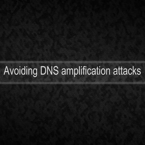 Avoiding Dns Amplification Attacks Ppt Computer Networking Computing