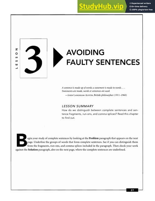 Exercise Sentence Fragments Exercise 1The sentences below appear.docx