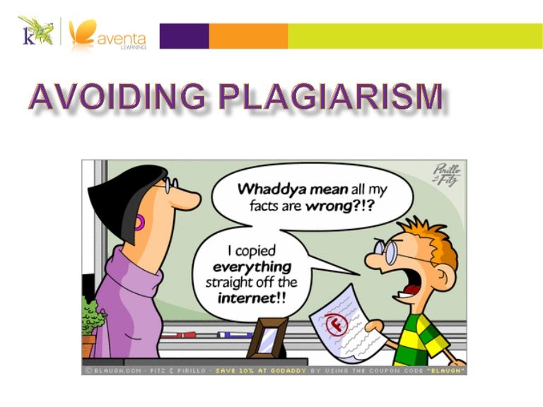 Avoiding plagiarism