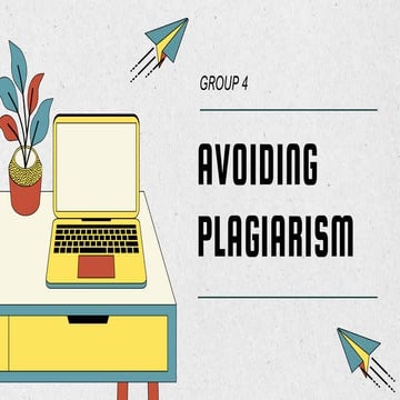 Avoiding Plagiarism power point presentation | PPT