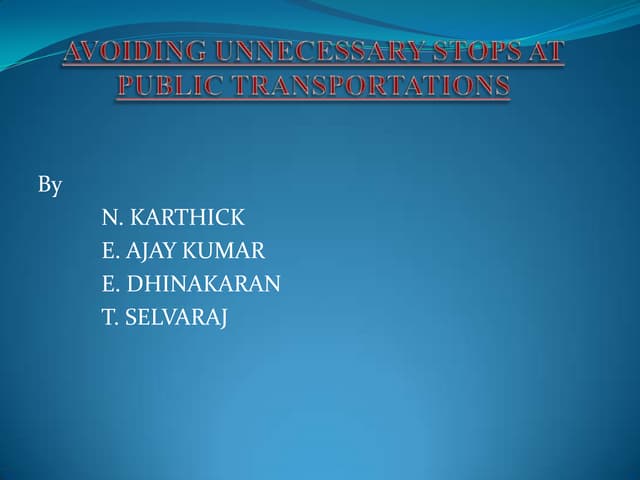 Transport and communication | PPTX