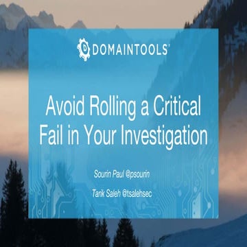 Avoid Rolling a Critical Fail | PDF