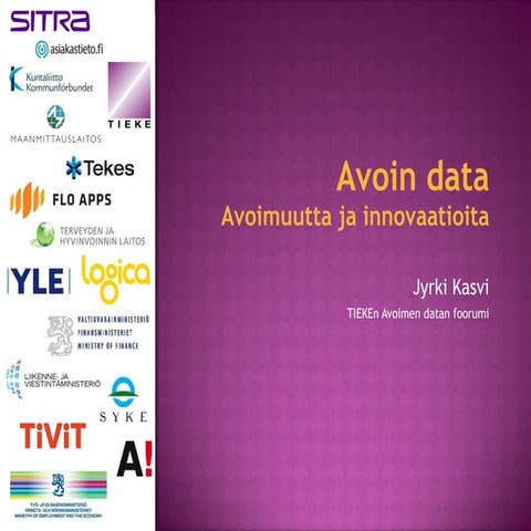 Avoin data | PPT