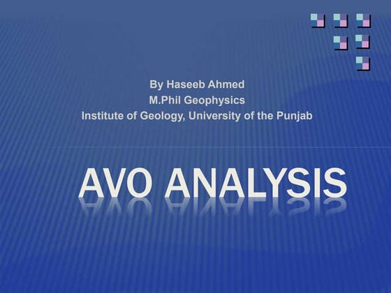 Seismic attribute analysis using complex trace analysis | PPT