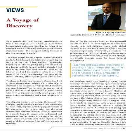 A voyage of discovery | PDF