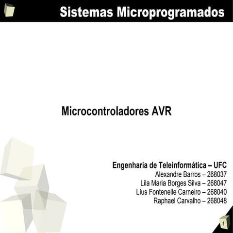 Microcontroladores AVR | PDF