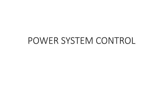 Power System Stabilizer | PPT