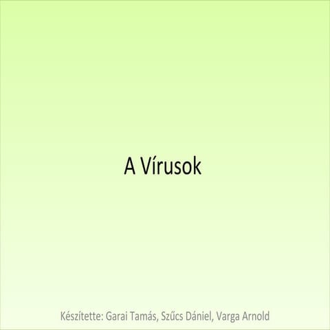 A vírusok | PPS