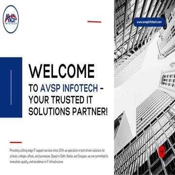 Avsp Infotech – Reliable IT Support Services Provider in Delhi | PDF