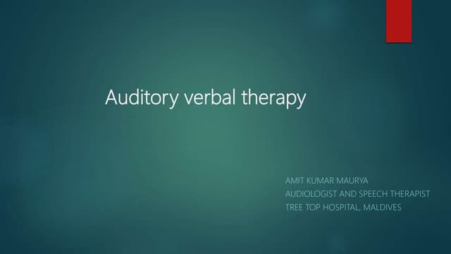 SCOPE OF AUDIOLOGY IN THE BASLP COURSESS | PPTX