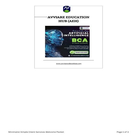 Avviare Education Hub: Nurturing Excellence. | PDF