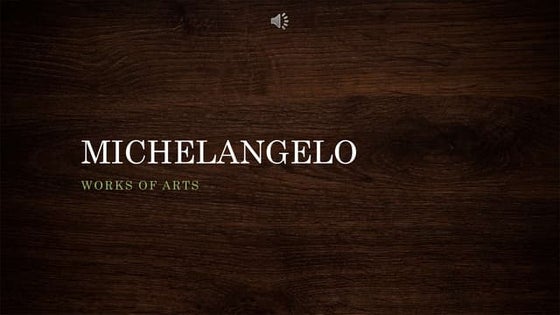 Michelangelo | PPT