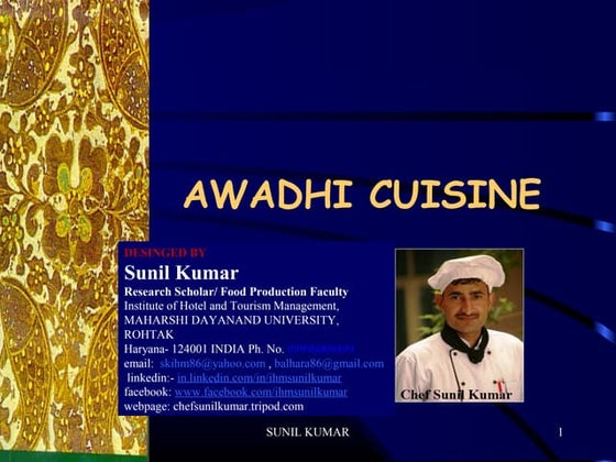 Rechauffe cooking by ADITHYA GUPTA | PPT