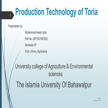 Awais prsentation002 | PPTX | Agriculture | Industries