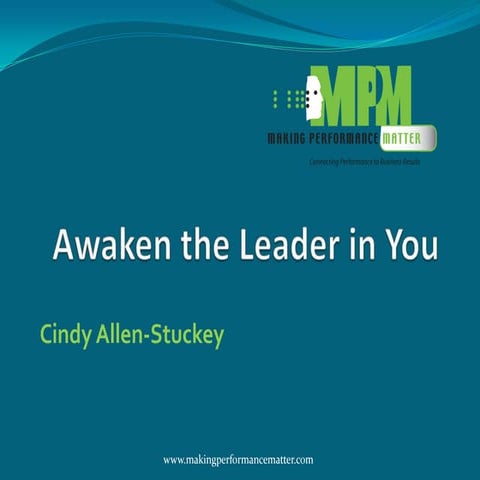 Awaken The Leader In You | PPTX