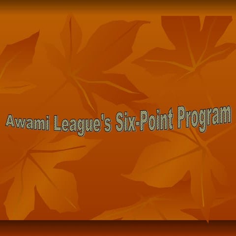 Awami league's six point program by Dr. Zafar Iqbal | PPT