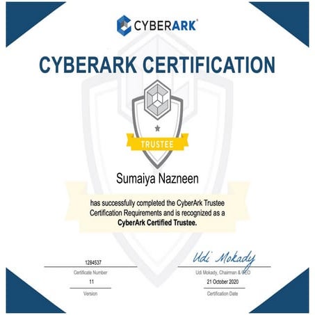 CyberArk Certified Trustee | PDF