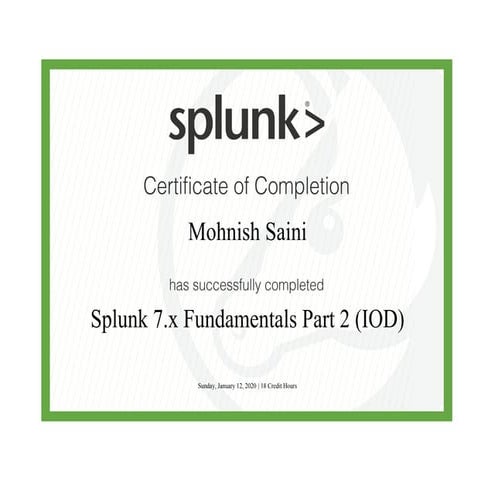 Splunk Fundamentals Part 2 | PDF