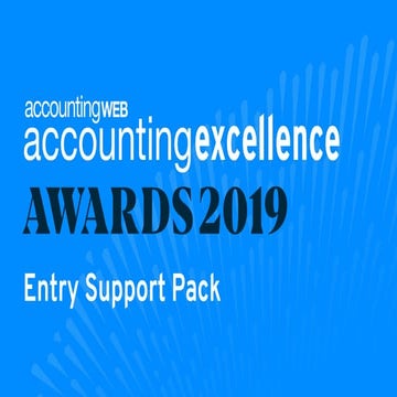 Accounting Excellence Awards 2019 - Entry support pack | PPT