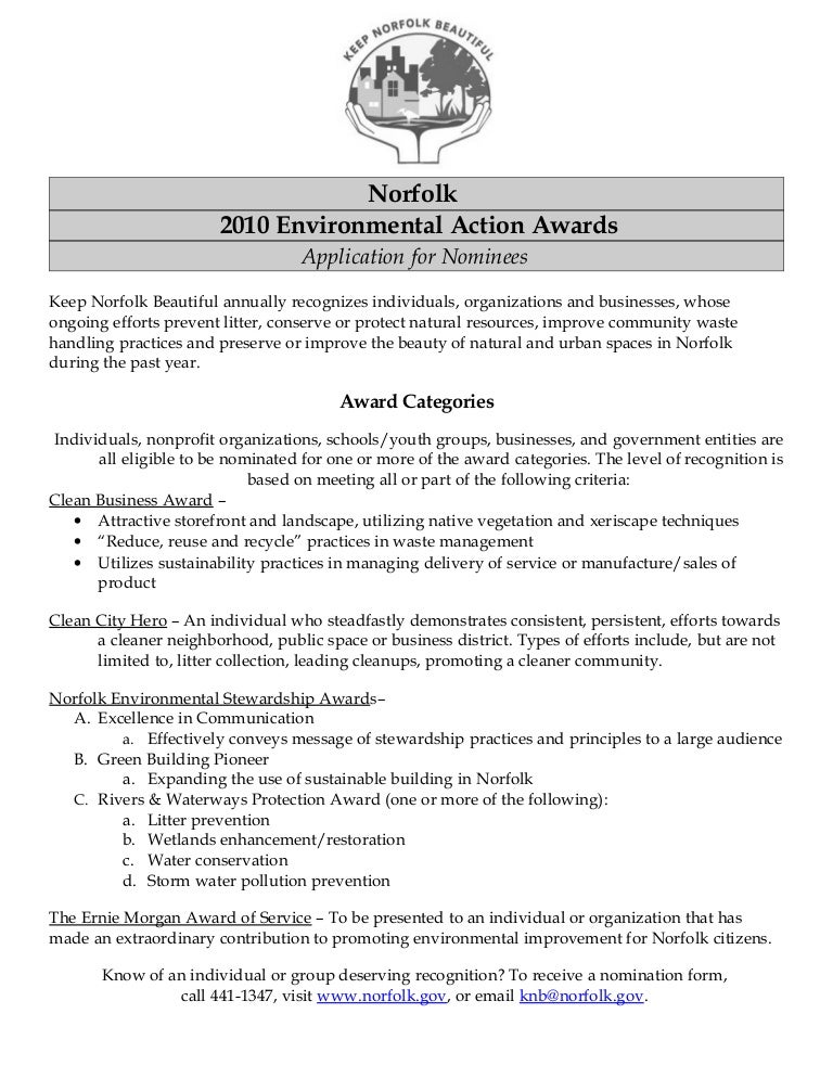 Award Nomination Award Nomination