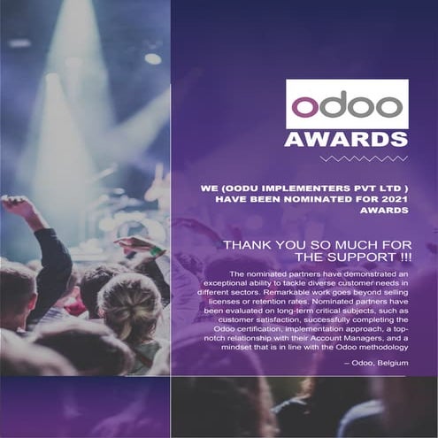 WE (OODU IMPLEMENTERS PVT LTD ) HAVE BEEN NOMINATED FOR 2021 AWARDS | PDF