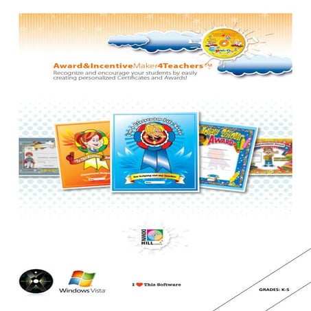 Award Maker 4 Teachers | PDF | Desktop Publishing | Computer Software ...