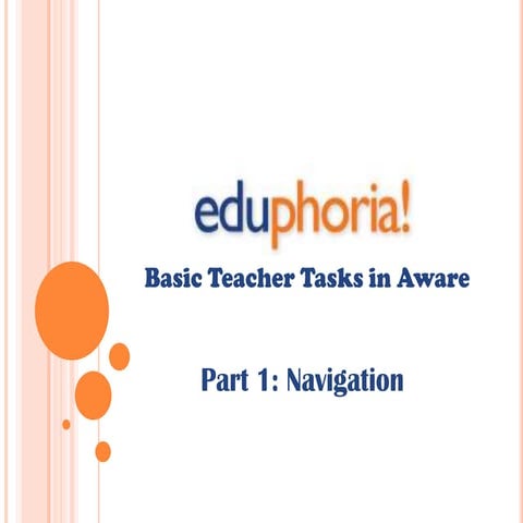 Aware Teacher Basics Navigation | PPTX