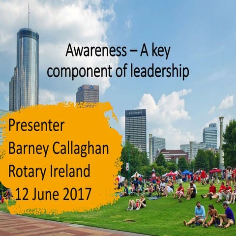 Awareness: A Key Component of Leadership | PPTX