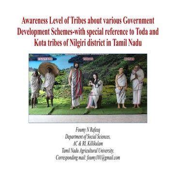 Awareness about tribal development schemes | PPTX