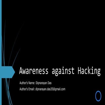 Awareness against hacking | PPTX
