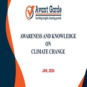 AWARENESS AND KNOWLEDGE ON CLIMATE CHANGE .pptx