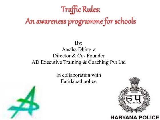 Traffic rules and regulation | PPT