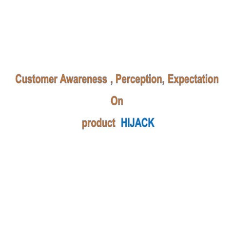 Awareness Perception And Expectation By Farmers On Brand Hijack | PPT