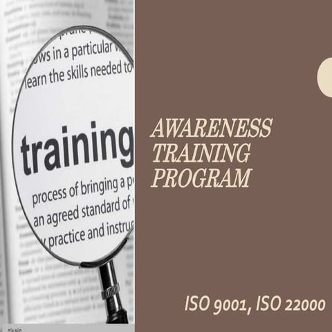 ISO 9001:2015 Awareness training program | PPTX