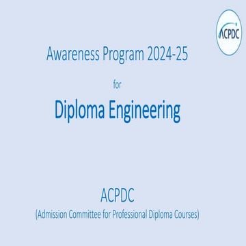 ACPDC Gujarat Awarness Program_2024-25 | PPTX