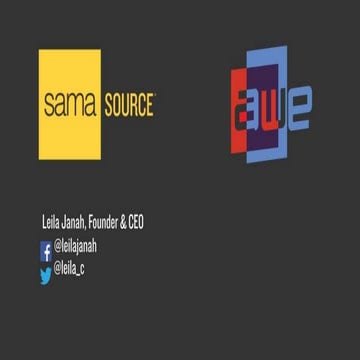 Leila Janah (Samasource): Better Algorithms, Better Lives; Alleviating ...