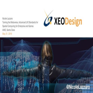 AWE 2019 Advanced XR UX Standards XEODesign Lazzaro | PDF