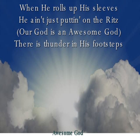 Awesome God | PPT
